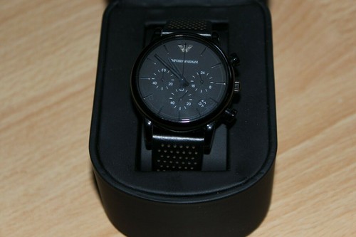 Emporio Armani Herren Uhr Herrenuhr AR1737 TOP Schwarz | eBay.de