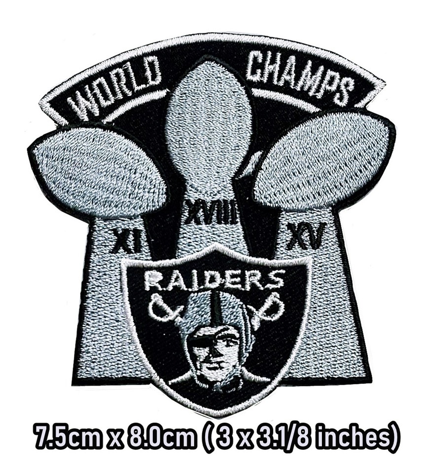 Oakland Raiders NFL Football Patches Embroidery iron,sew(From Thai by ...