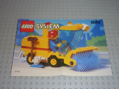 LEGO Notice de Montage Instruction City Set 6649-1: Street Sweeper | eBay