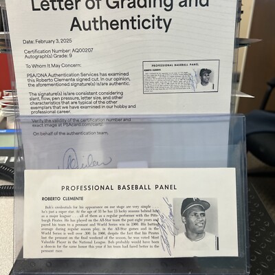 ROBERTO CLEMENTE Pittsburgh Pirates * Signed Cut Auto Autograph * PSA ...