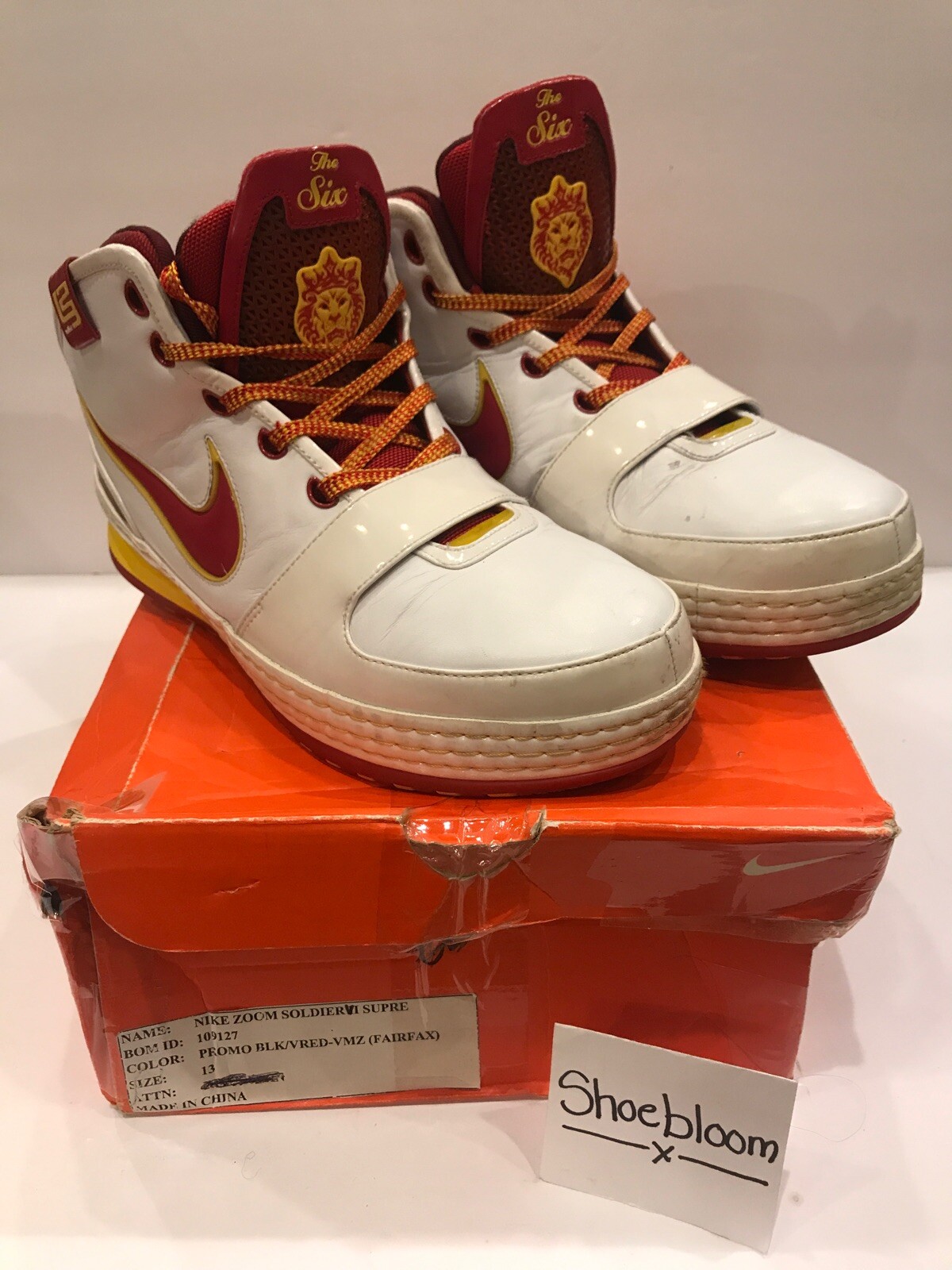 Nike Zoom LeBron VI 6 Fairfax SAMPLE Miami Heat Cavs … - Gem