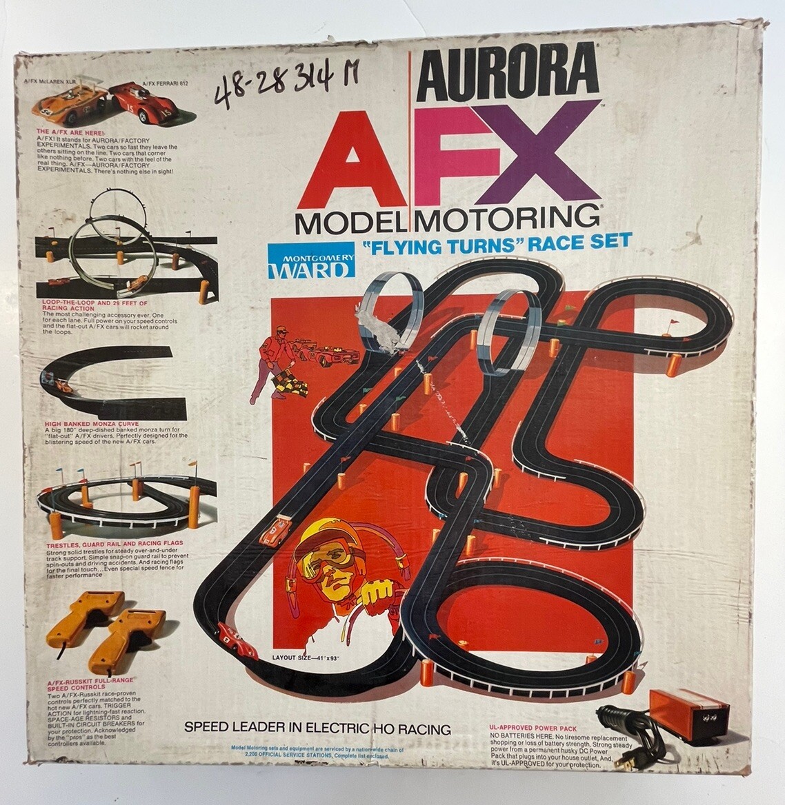 AURORA AFX FLYING TURNS RACE SET 1971 | eBay