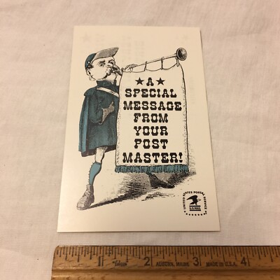 Postcard USPS Special Message From Postmaster Happy Belated Birthday ...