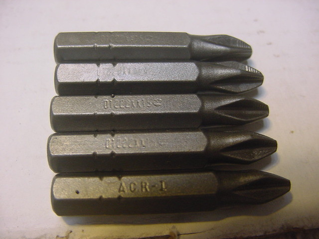5x Zephyr ACR Phillips Insert Bit 2 1 1/2" 1/4" Hex Shank D1222XX15RI ...