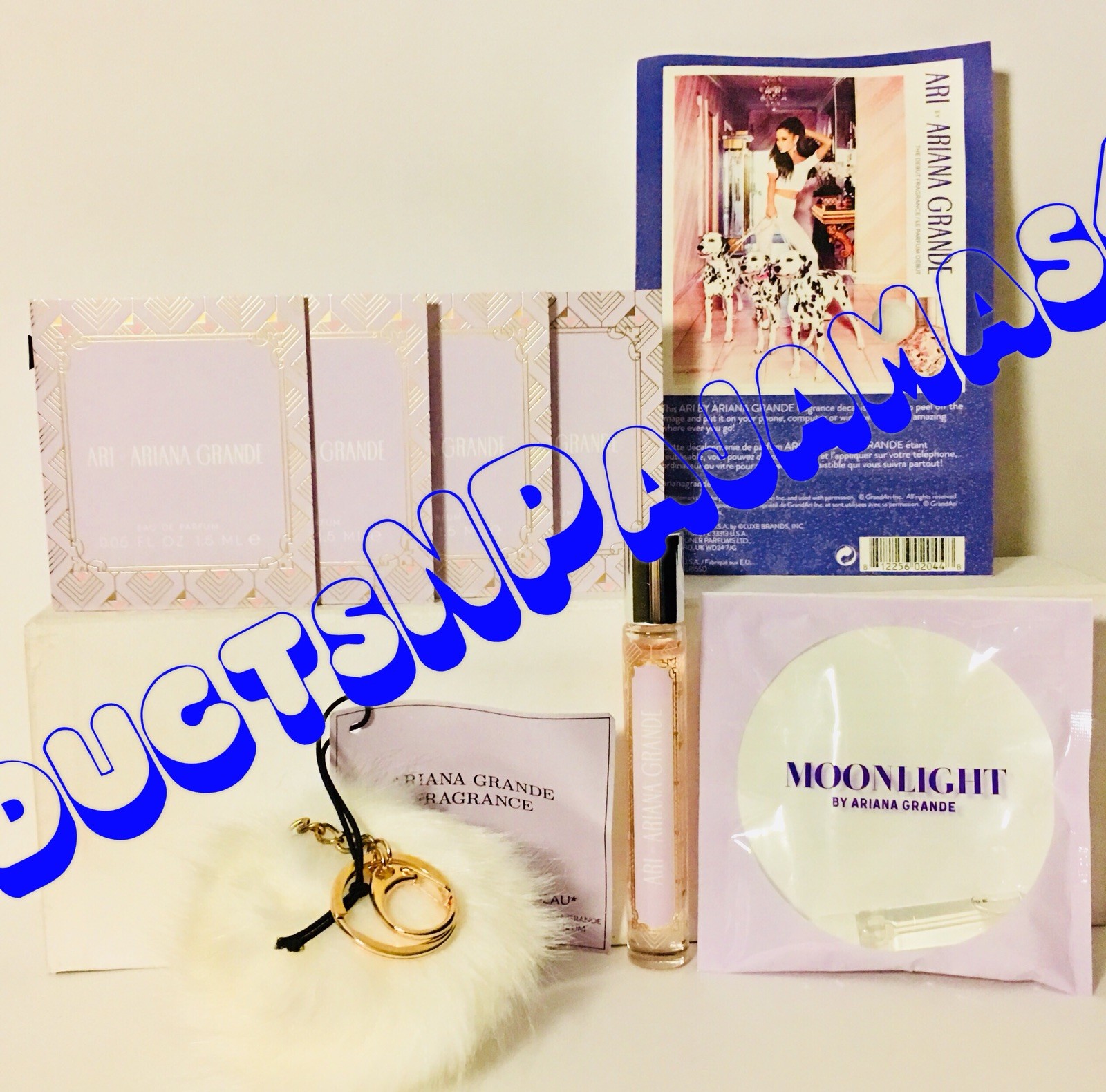 LOT of 8~Ariana Grande ARI ROLL-ON~MOONLIGHT & ARI Carded SAMPLES + POM ...