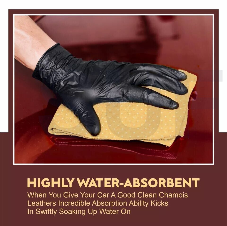 Synthetic Chamois Leather Cloth Car Shammy Cleaning Polishing Drying ...