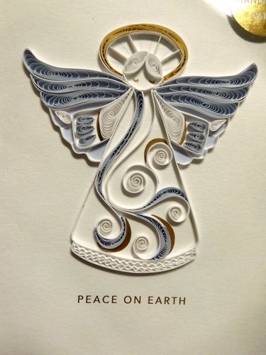 Signature Hallmark Christmas Paper Quilling Angel Peace on Earth ...