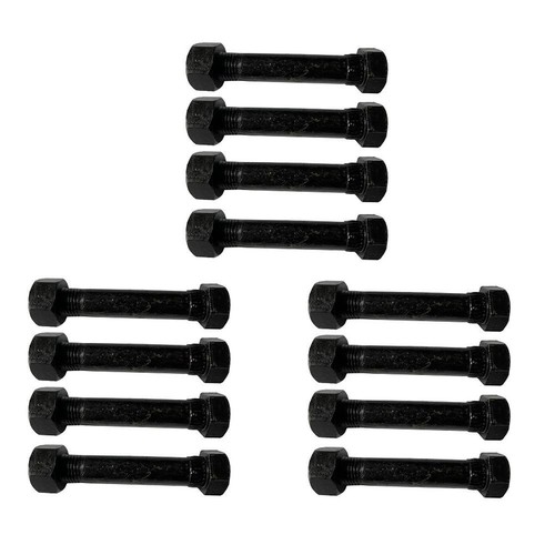 Set of 12 Trailer Leaf Spring Shackle Bolts 9/16"-18 X 3" Long w/ Nuts ...