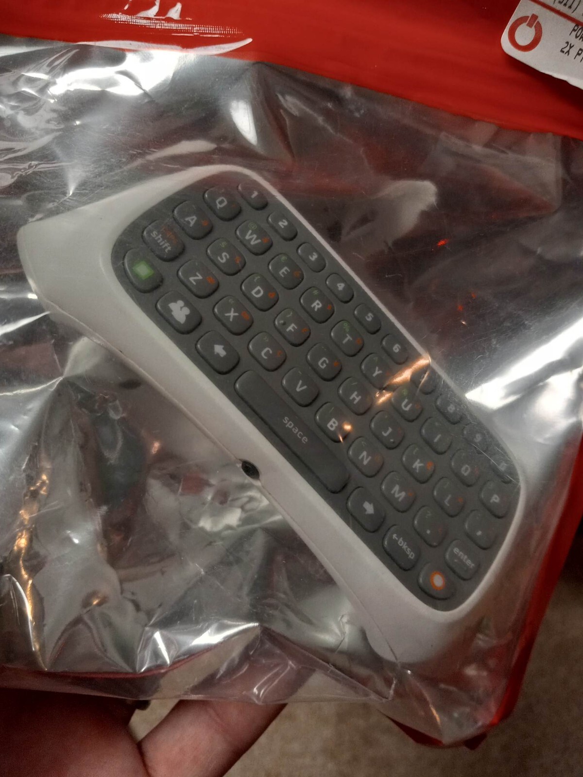 Microsoft Xbox 360 Chatpad White Keyboard Controller Attachment Free ...