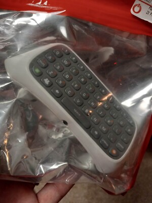 Microsoft Xbox 360 Chatpad White Keyboard Controller Attachment Free ...