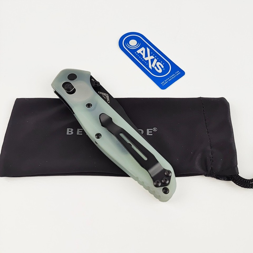 Benchmade Osborne 940BK-2004 Jade Handle Black CPM-M4 Blade AXIS ...
