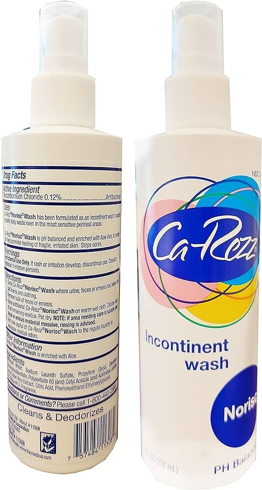 Ca-Rezz Original Gentle Wash 8 oz. Spray, Incontinent Cleanser 11308 (2 ...