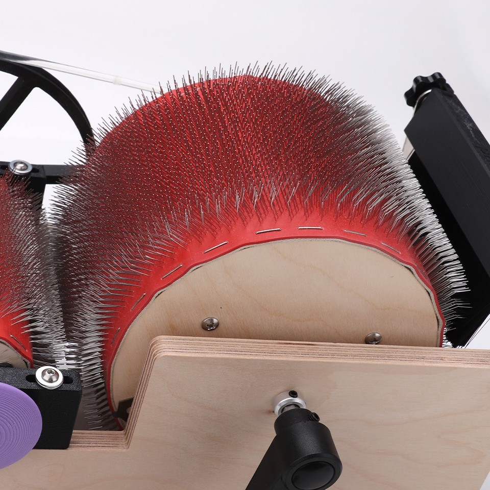 Wool Drum Carding Machine Wooden Frame Craft Drum Carder Manual Fibre ...