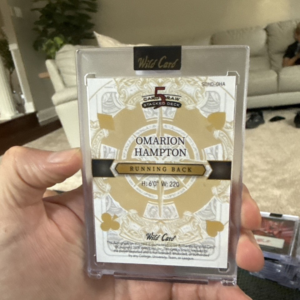 2024 Wildcard 5 Card Draw SD PRC Omarion Hampton KING Of Diamonds 1/1 ...