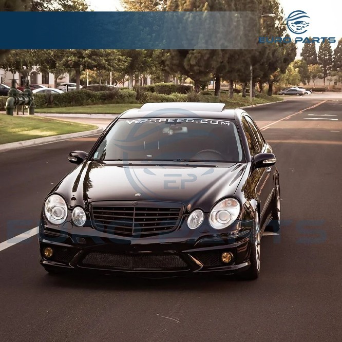 For 2004-2008 Benz W211 E-Class Front Bumper Body Kit W/PDC E63 AMG ...