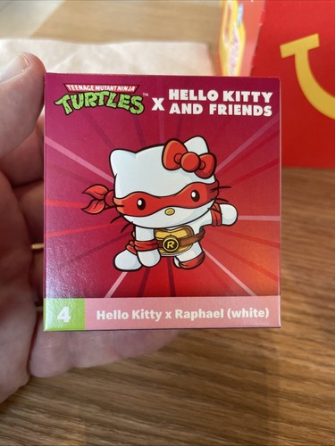 2025 McDonald’s HELLO KITTY TMNT Hello Kitty x Raphael 2.5” Figure with ...