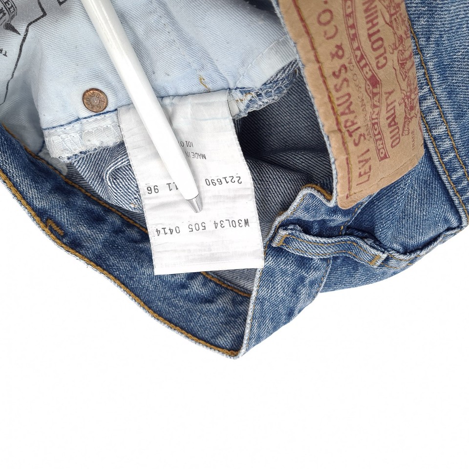 Vintage Levi's Jeans 505 04 Men Regular Straight Ev2 Size W30 L34 | eBay