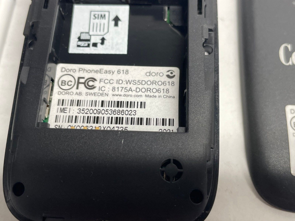 Doro PhoneEasy 618 Black Flip Phone - (Consumer Cellular) Cell Phone | eBay