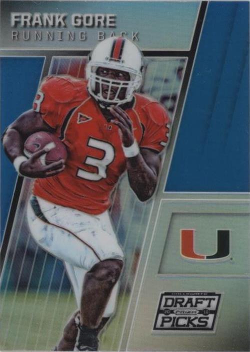 2016 Panini Prizm Collegiate Draft Picks - Frank Gore #40 Blue Prizm ...
