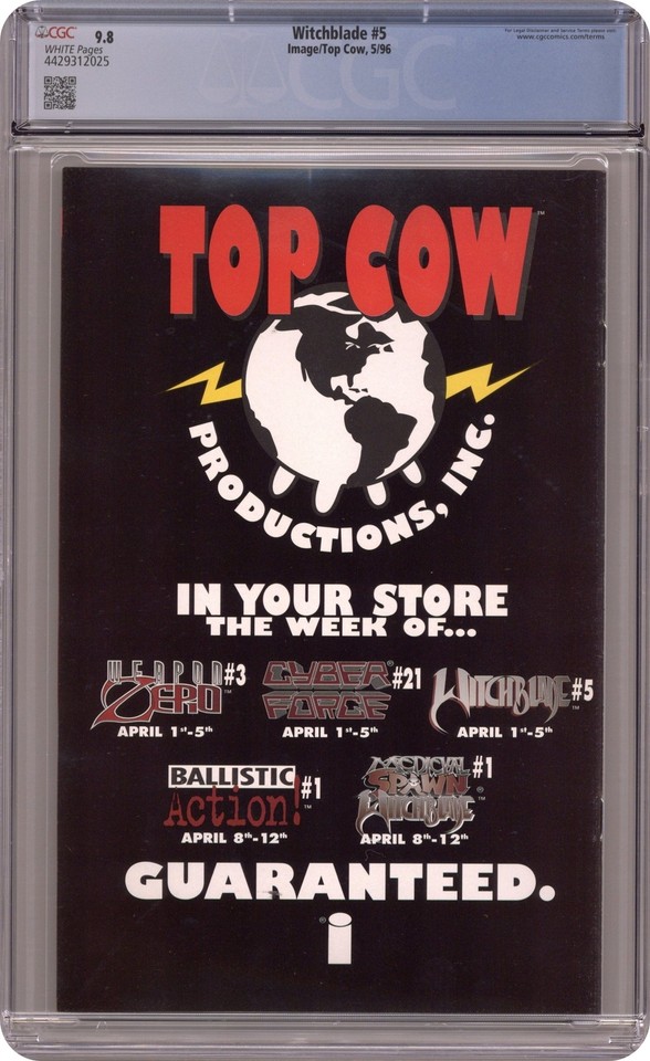 Witchblade #5 CGC 9.8 1996 4429312025 | eBay