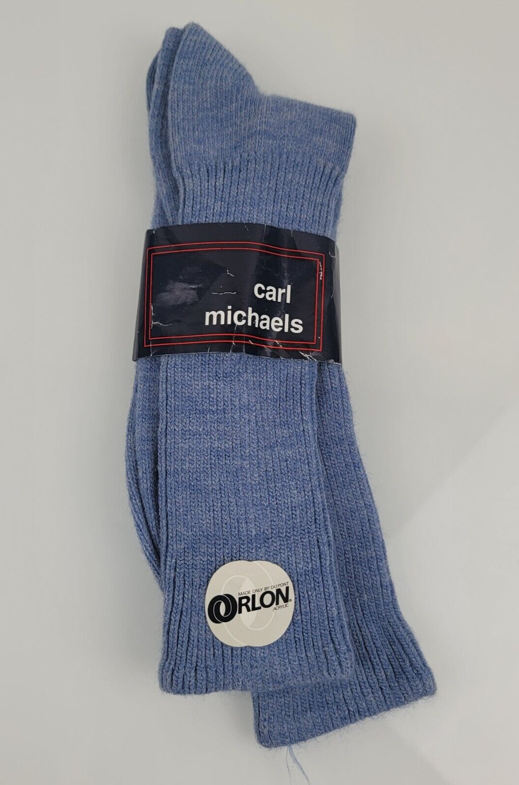 NOS Men Carl Michaels Turbo Orlon Acrylic Socks Blue Vintage USA | eBay