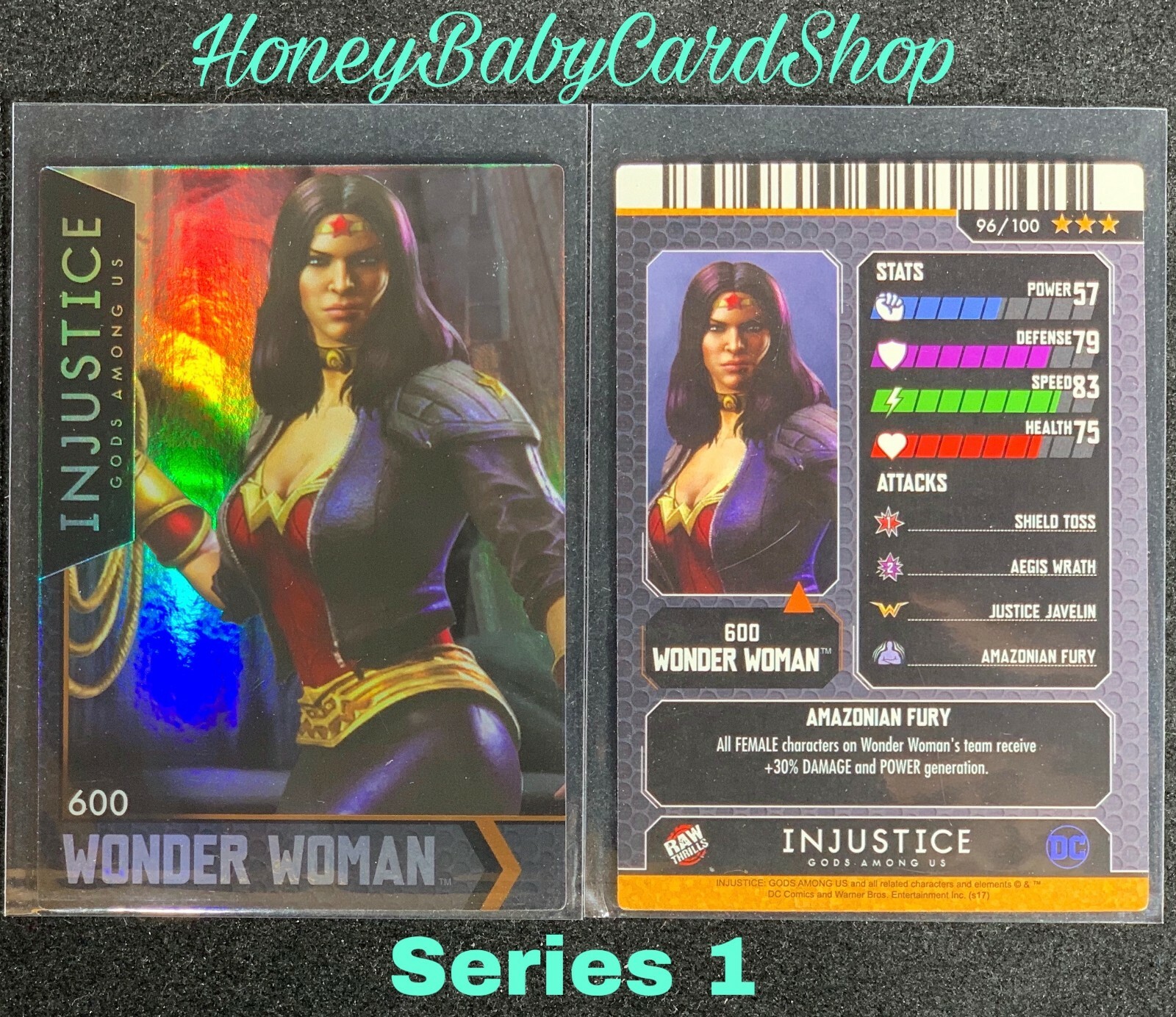 Injustice Arcade Series 1 OOP Card 96 600 Wonder Woman ? Ultra Rare ...