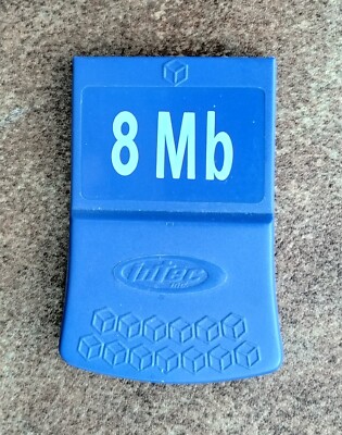Nintendo GameCube 8MB Memory Card ~ by Intec ~ indigo ~ EXCELLENT ...