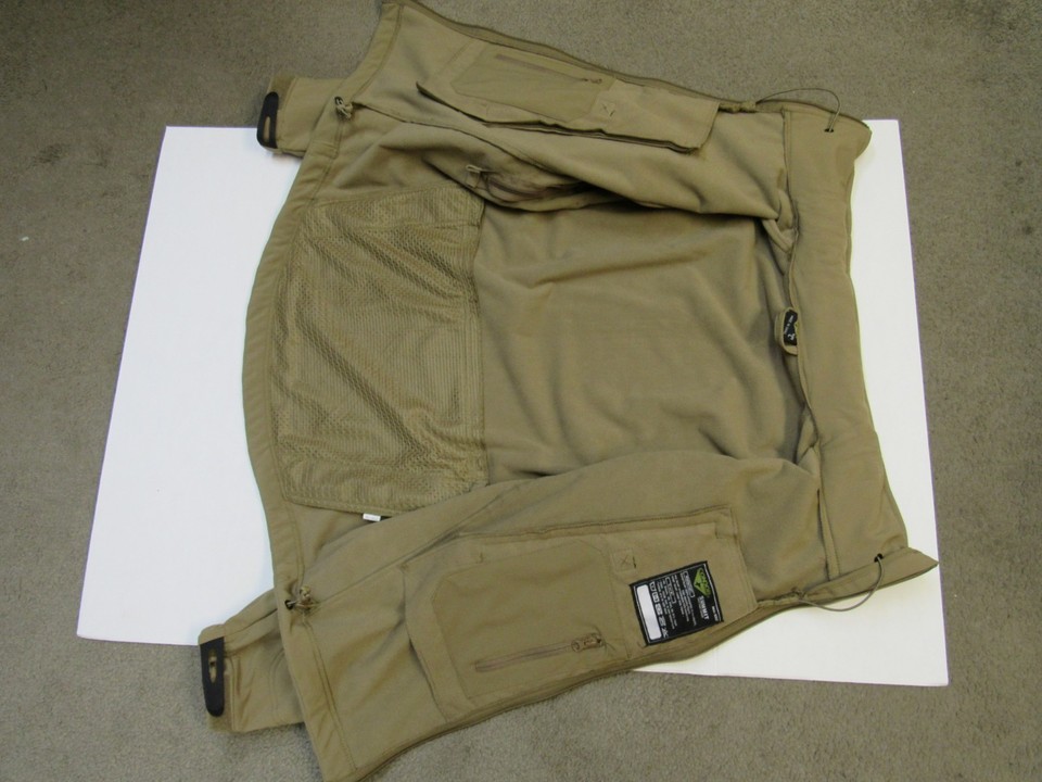 Condor 602 Summit Soft Shell Tactical Jacket Coat Concealed Hood Coyote ...