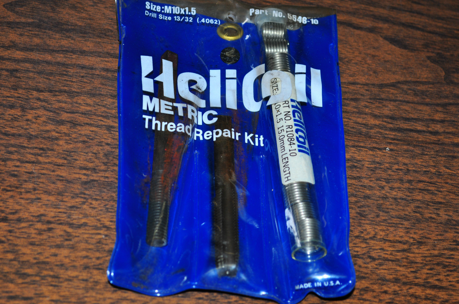 Helicoil 5546-10 Thread Repair Kit, 10mm x 1.50 NC Metric set Made in ...