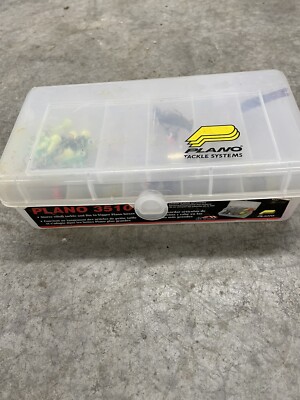 FT4 Small Plano Compact Tackle Box 3510 - - Made In USA With Jigs Lures ...