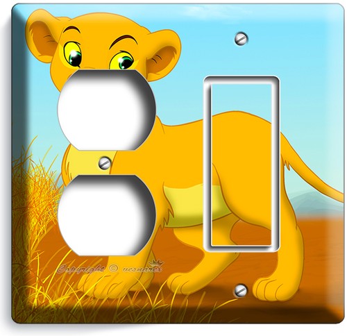 LION KING BABY NALA LIGHT SWITCH WALL PLATE OUTLET KIDS GIRL BOYS ...