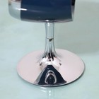 RHYTHM 51141 TOP! Clock Mantel Alarm Vintage Space Age Blue CHROME Desk ...