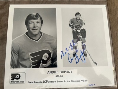 Andre Dupont Hand Signed Autograph Auto Philadelphia Flyers Team 8x10 ...