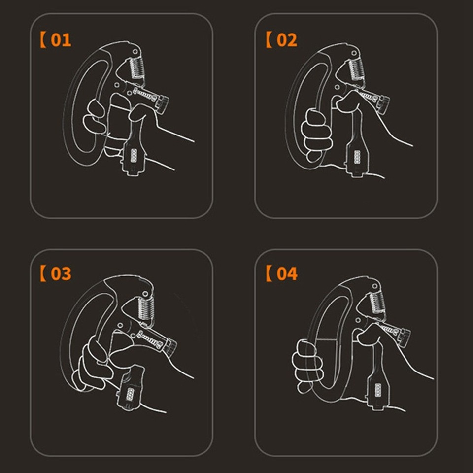 Hand Grip Strengthener Spring Grip 10-100KG Adjustable Countable Grip ...