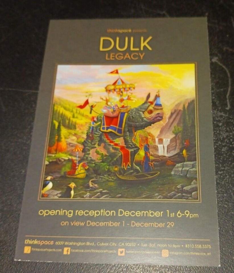 DULK Legacy Antonio Donat Spain art show exhibit invitation card ...