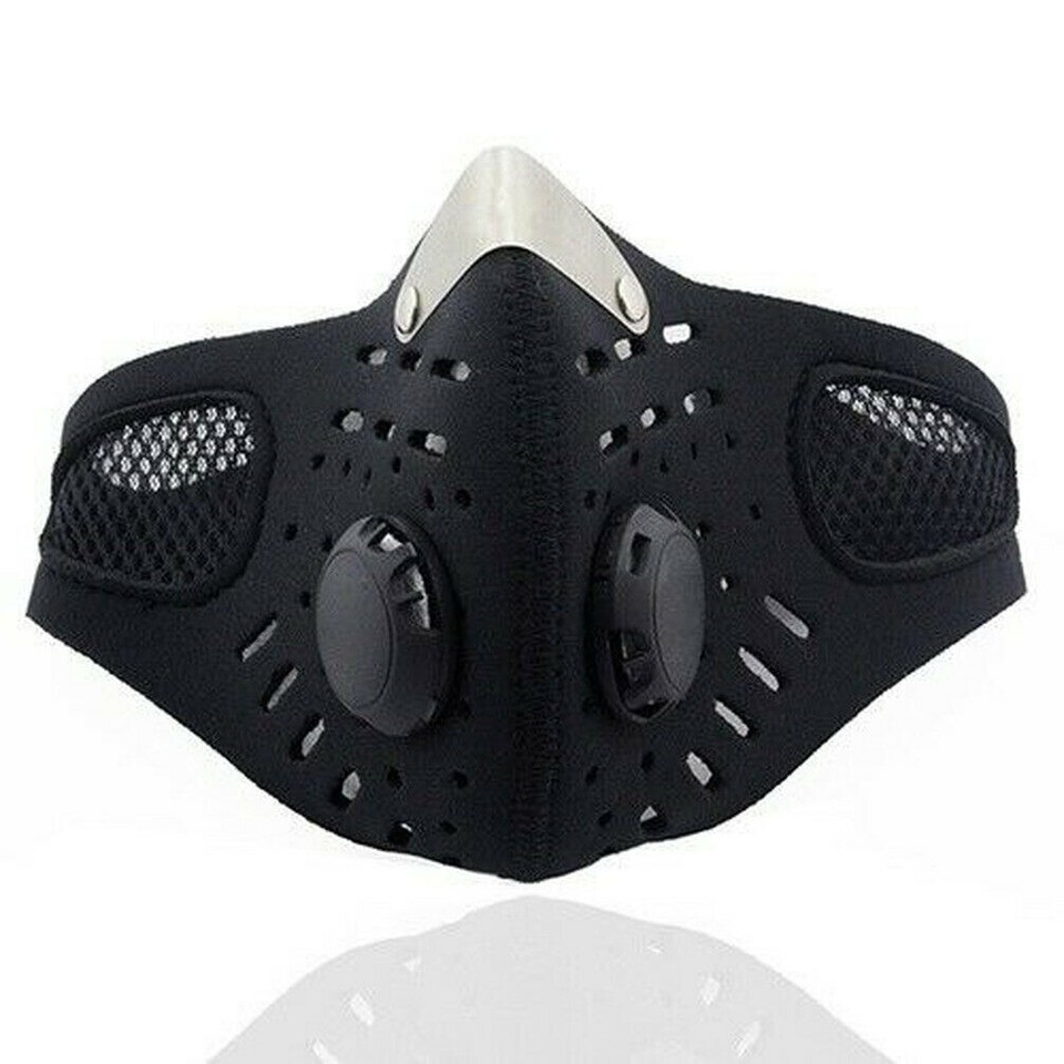 US Outdoor Anti Smoke Air Purifying Face Mask Updated Filter Multi ...