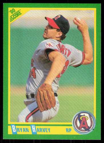 1990 Score 8 Bryan Harvey California Angels | eBay