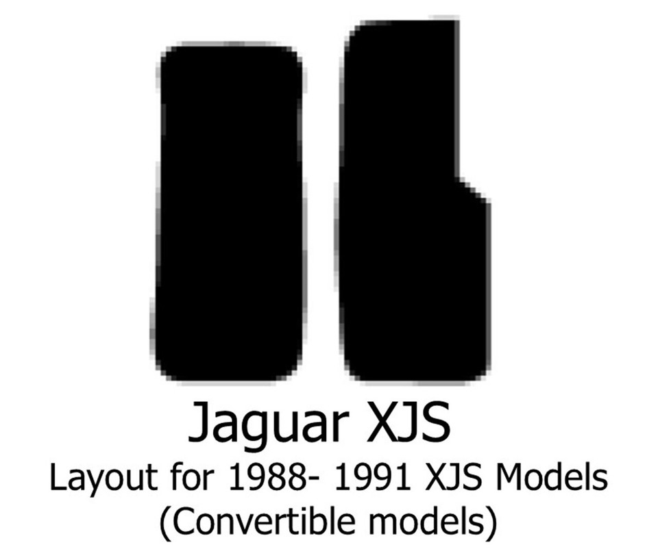 1982 - 1991 Jaguar XJS Beige Tan Car Floor Mats * 2 PIECE FRONTS w/ DS ...