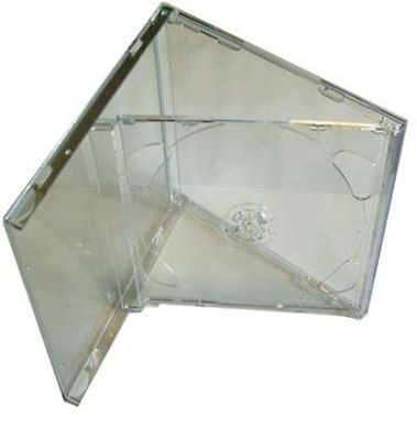 Audio & Video Accessories DVD Cases 10 STANDARD Clear Double CD Jewel Case