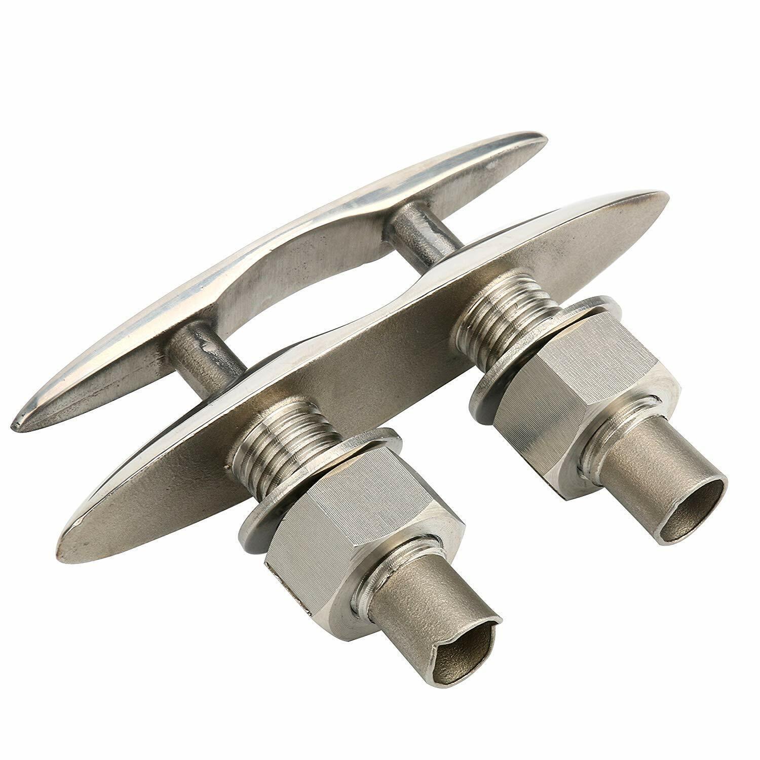 2 Pack 316 Stainless Steel Boat Pop Up Cleat Flush Mount Boat Cleats 6 ...