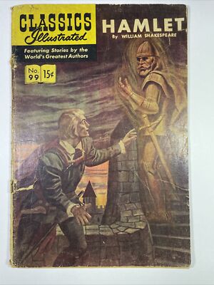 CLASSICS ILLUSTRATED Hamlet #99 William Shakespeare HRN 121 - 1954 ...