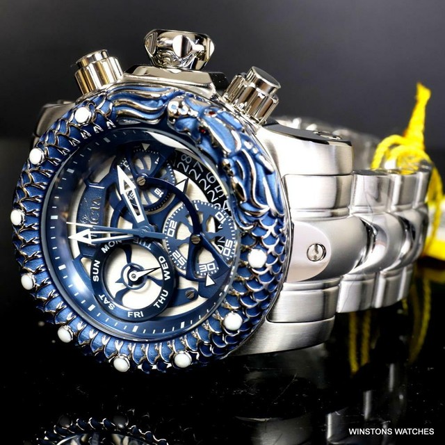 Invicta 54mm Venom Subaqua Dragon Scale Bezel Stainless Swiss Blue ...