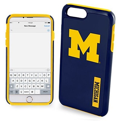 FOCO NCAA Michigan Wolverines Hybrid case iPhone 8+, 7+, 6S+, 6+ (5.5 ...