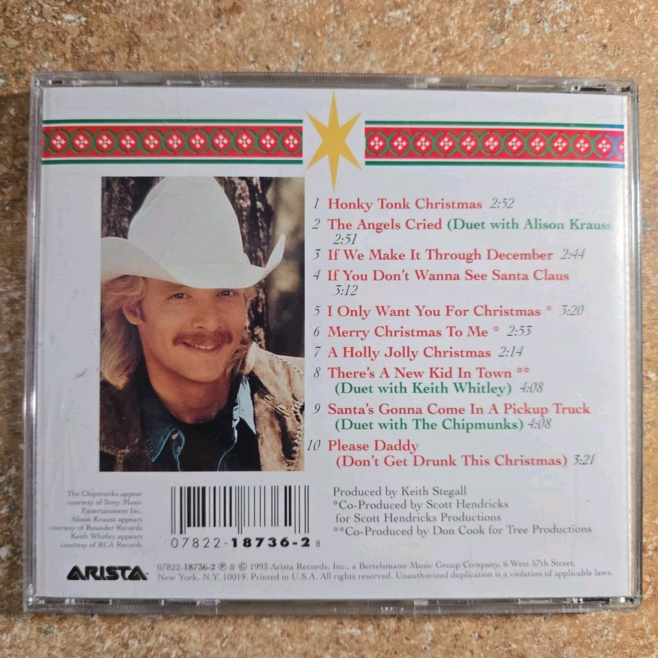 Honky Tonk Christmas by Alan Jackson (CD, Dec-1993, Arista)Good ...