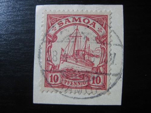 SAMOA GERMAN COLONY Mi. #9 used Kaiser Yacht stamp w/ nice cancel! | eBay