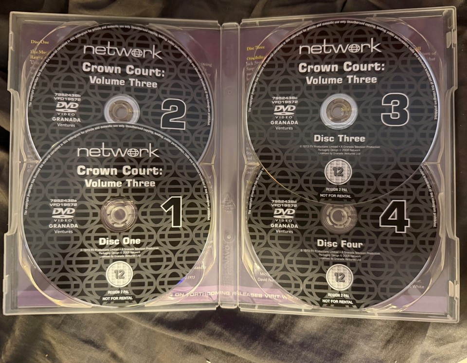 CROWN COURT VOLUME THREE - 4 DISC DVD BOX SET - NETWORK - VOLUME 3 ...