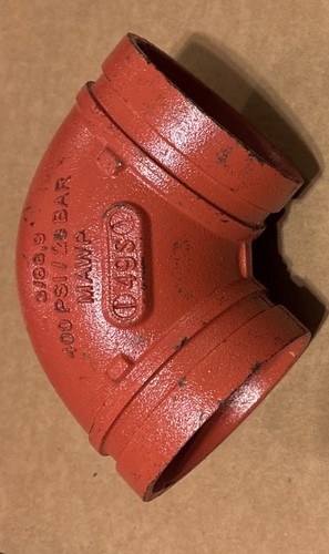 Victaulic V10 6" 90° Elbow Grooved End Ductile Iron Fitting 400PSI | eBay
