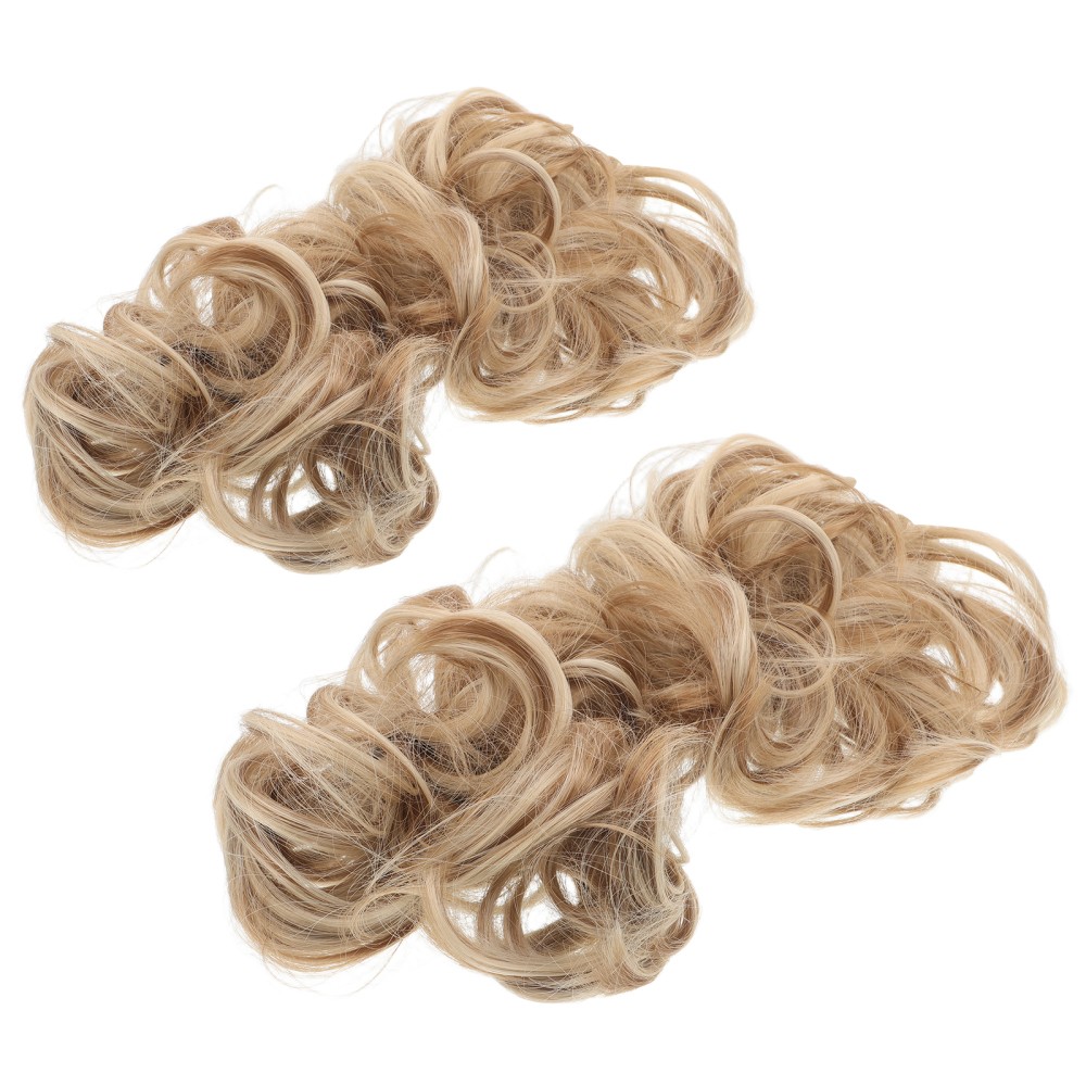 2 Pcs Messy Bun Hair Piece, Synthetic Chignon Wig Scrunchies, Updo ...