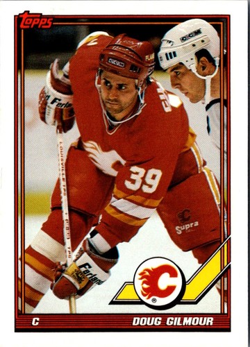 1991 Topps Doug Gilmour #208 Calgary Flames Hockey Card | eBay