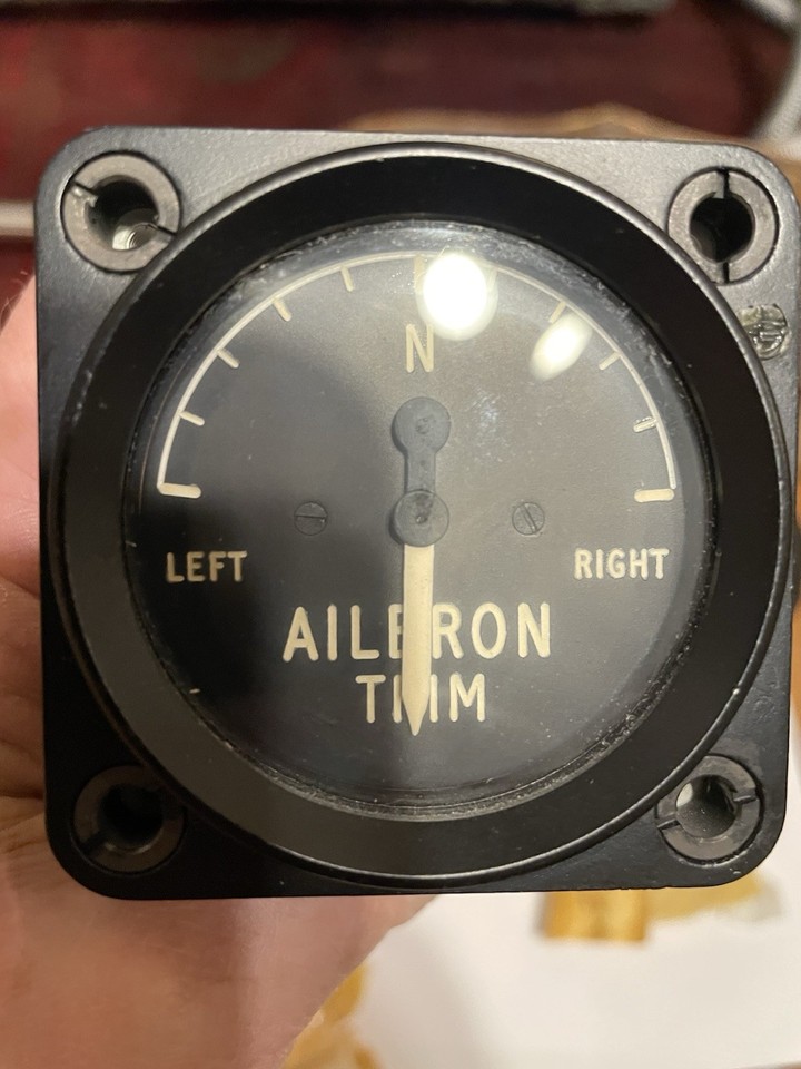 Vintage RAF English Electric Canberra Aircraft Aileron Trim Gauge | eBay UK